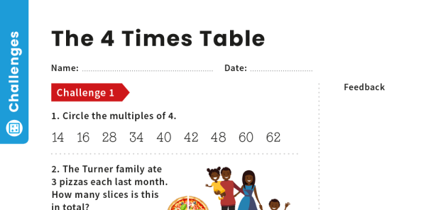 4 Times Table Teaching and Revision Pack | Plazoom