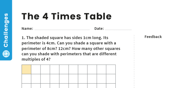 4 Times Table Teaching and Revision Pack | Plazoom