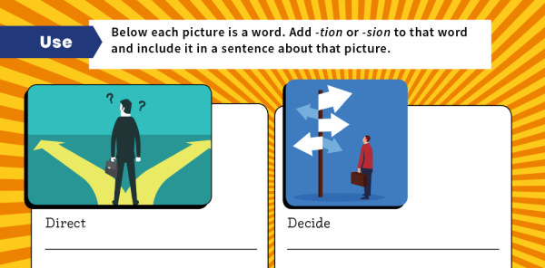Year 3 and 4 Word Endings that Sound like ‘shun’ Worksheets – KS2 ...