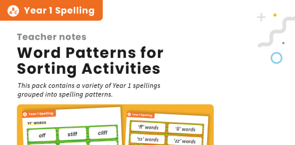 Year 1 Spellings and Patterns – Word Cards and Activities Pack | Plazoom