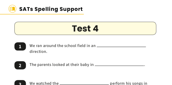 Year 4 SATs Practice – Spelling Tests Worksheets Pack | Plazoom