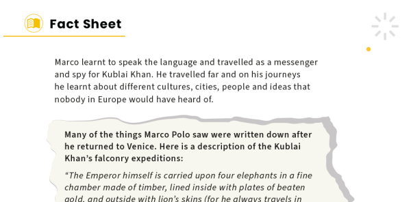 Marco Polo KS2 Non-fiction Reading Comprehension Worksheets Pack ...