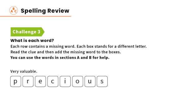 Spelling Revision Year 5 – Seven Activity Worksheets | Plazoom