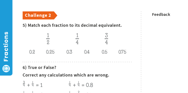 Decimal Equivalents – Halves and Quarters: Year 4 – Fractions – Maths ...