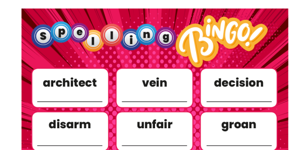 Year 3 Spelling Bingo – KS2 Spelling Games | Plazoom