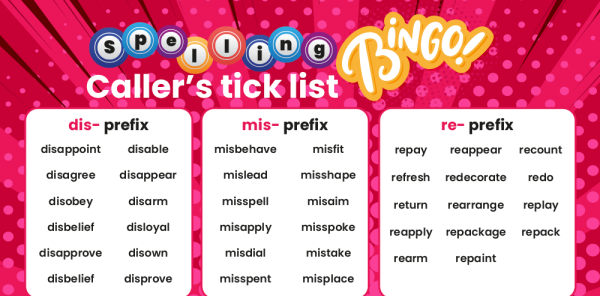 Year 4 Spelling Bingo – KS2 Spelling Games | Plazoom