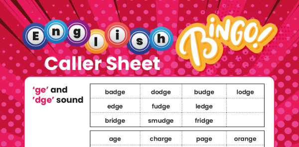 Year 2 Spelling Bingo – KS1 Spelling Games | Plazoom