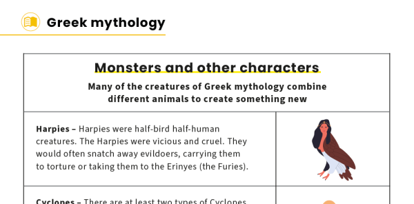 Myths and Legends KS2 – Greek Myths Writing Toolkit | Plazoom