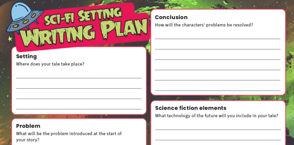 KS2 Sci-Fi Stories – Text Type Writing Planners and Model Texts | Plazoom