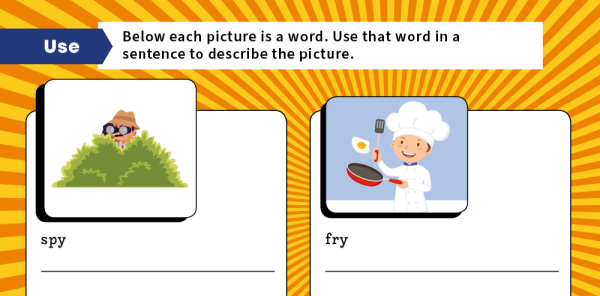 Year 2 Long ‘i’ Sound Spelt ‘y’ at the End of Words Spelling Worksheets ...