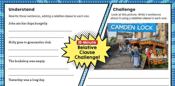 Year 5 Relative Clauses SPaG Worksheets | Plazoom