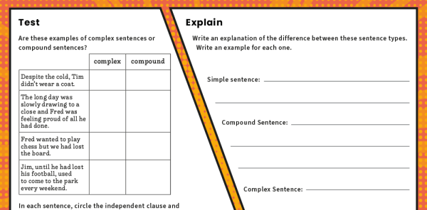 Complex Sentences KS2 – Examples and Worksheet | Plazoom