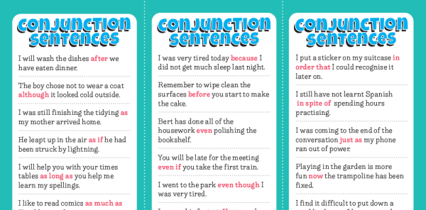 Conjunctions KS2 – Model Sentences Resource Pack | Plazoom