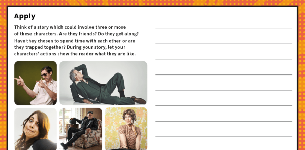 Creating Characters – KS2 Writing Features Challenge Mat Worksheets ...