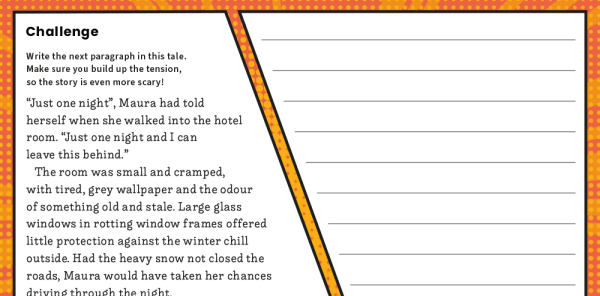 Creating Suspense – KS2 Writing Features Challenge Mat Worksheets | Plazoom