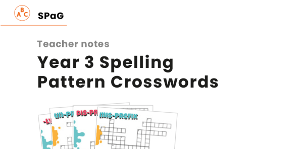Year 3 Spellings Patterns Crossword Worksheets | Plazoom