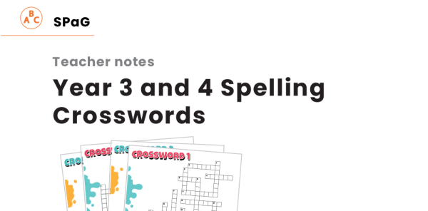 Year 3 and 4 Spelling Lists – KS2 Crossword Activity Pack | Plazoom