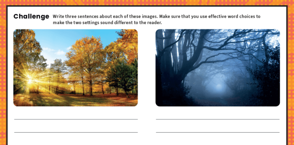 Story Setting Descriptions – KS2 Writing Features Challenge Mat ...