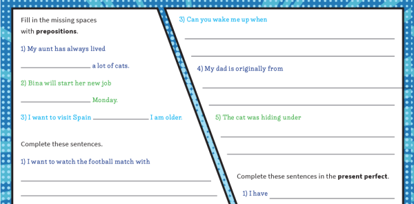Year 3 Grammar Revision Worksheets – KS2 SPaG | Plazoom