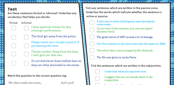 Year 6 Grammar Revision Worksheets – KS2 SPaG | Plazoom