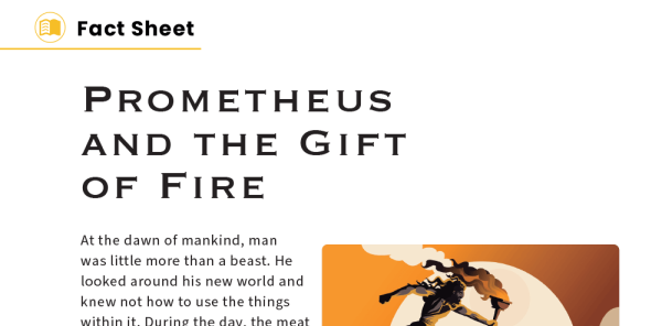 Prometheus and the Gift of Fire – KS2 Reading Comprehension Worksheets ...