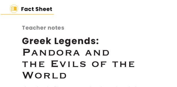 Pandora and the Evils of the World – KS2 Reading Comprehension ...