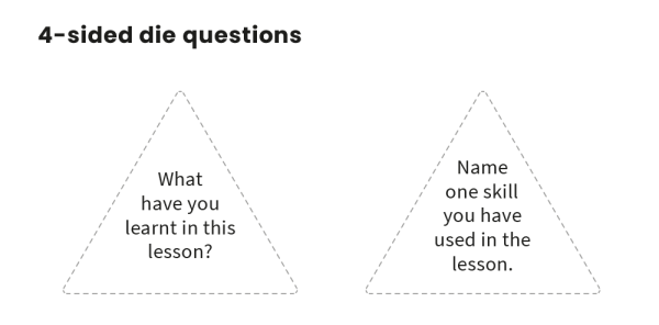 Plenary Dice and Exit Slips for Feedback and Progress | Plazoom