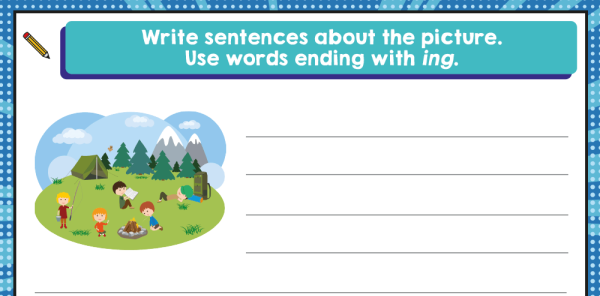 -ing Suffix Year 1 Grammar Worksheets Lesson Pack | Plazoom