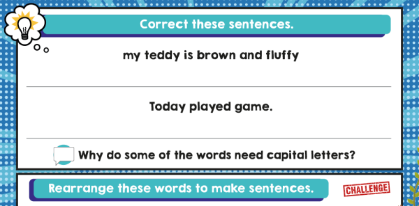 Year 1 Simple Sentences – KS1 Grammar Activities Pack | Plazoom