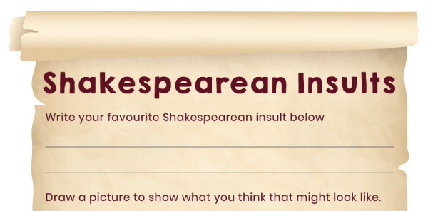 Shakespeare KS2 – ‘Amazing Insults!’ English Language Worksheets | Plazoom
