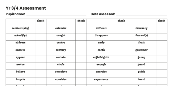 Year 3 and 4 Statutory Spelling Words (SSW) – KS2 Word Mat and Display ...