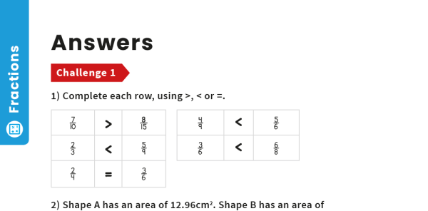 Comparing Fractions: Year 5 – Fractions – Maths Challenge | Plazoom