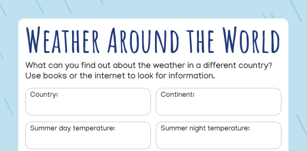 Year 3-6 The Weather – KS2 Home-Learning Pack | Plazoom