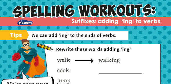 -ing Suffix Year 1 Spelling Worksheets | Plazoom