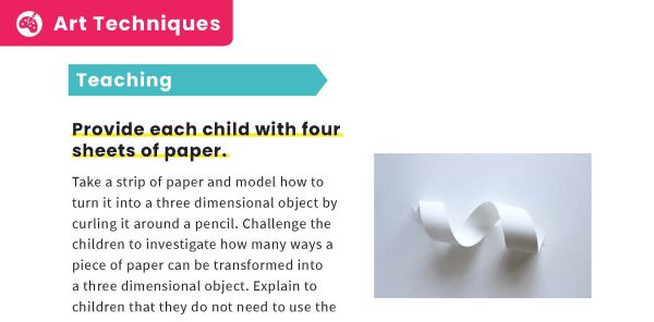 Paper Sculpture – Art Lesson Pack | Plazoom