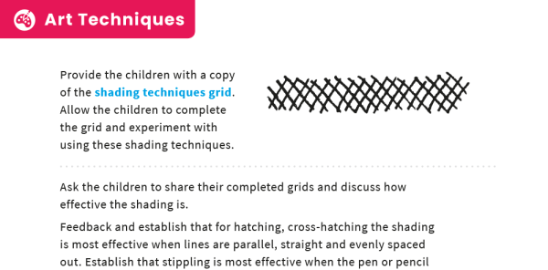 KS2 Art Ideas: Shading Techniques Lesson Pack | Plazoom