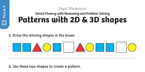 White Rose Maths: Year 1 Autumn Term – Block 3: Patterns with 3D & 2D ...