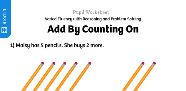 White Rose Maths: Year 1 Spring Term – Block 1: Add by counting on ...