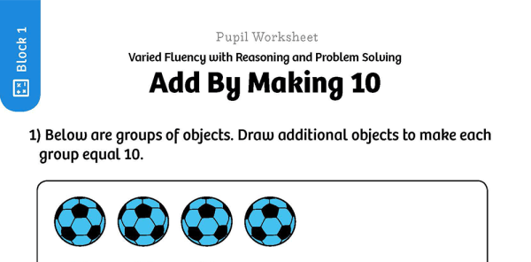 White Rose Maths: Year 1 Spring Term – Block 1: Add by making 10 maths ...