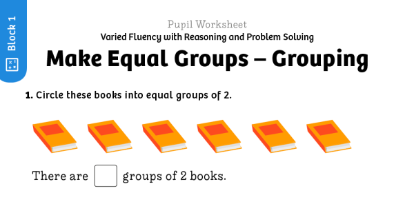 White Rose Maths: Year 1 Summer Term – Block 1: Make equal groups ...