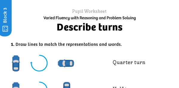 White Rose Maths: Year 1 Summer Term – Block 3: Describe turns | Plazoom