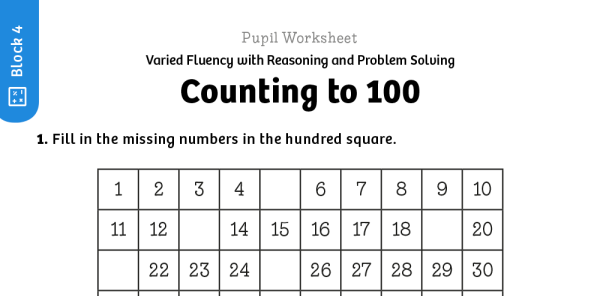White Rose Maths: Year 1 Summer Term – Block 4: Counting to 100 maths ...