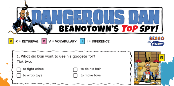 Dangerous Dan and the Xmas Elf – Key Stage 2 Beano Comprehension and ...