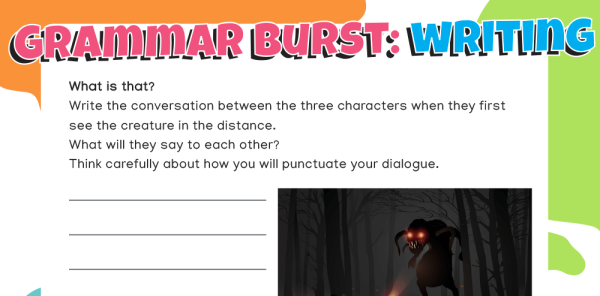 Year 4 Writing Dialogue: KS2 Grammar Burst | Plazoom