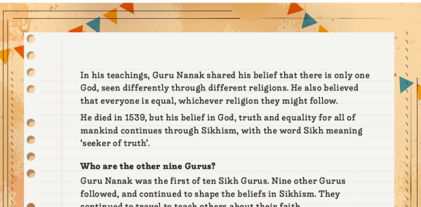 Guru Nanak Gurpurab – Sikh festival reading comprehension pack | Plazoom
