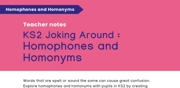 KS2 Homophones and Homonyms: Joking Around! Worksheets and Activities ...