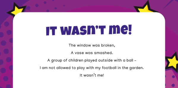 ‘It Wasn’t Me!’ – Year 6 SATs Reading Practice (Poetry) | Plazoom