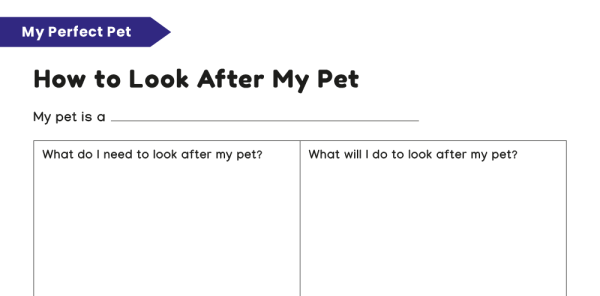 My Perfect Pet - KS1 worksheets and activities | Plazoom