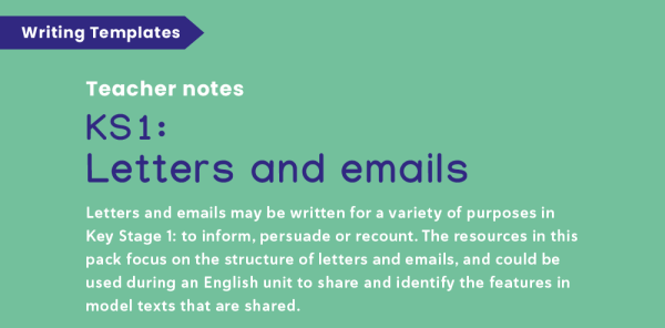KS1 Writing templates - letters and emails | Plazoom