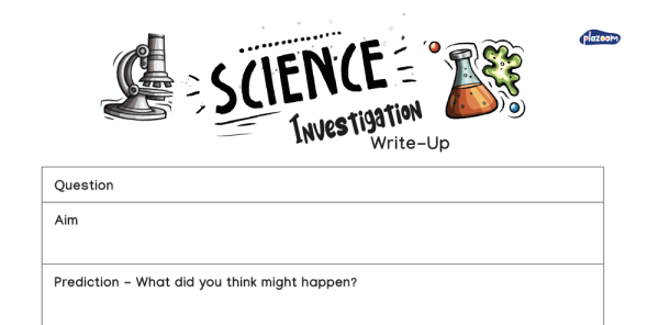 KS1 Writing templates - science investigation write-up | Plazoom